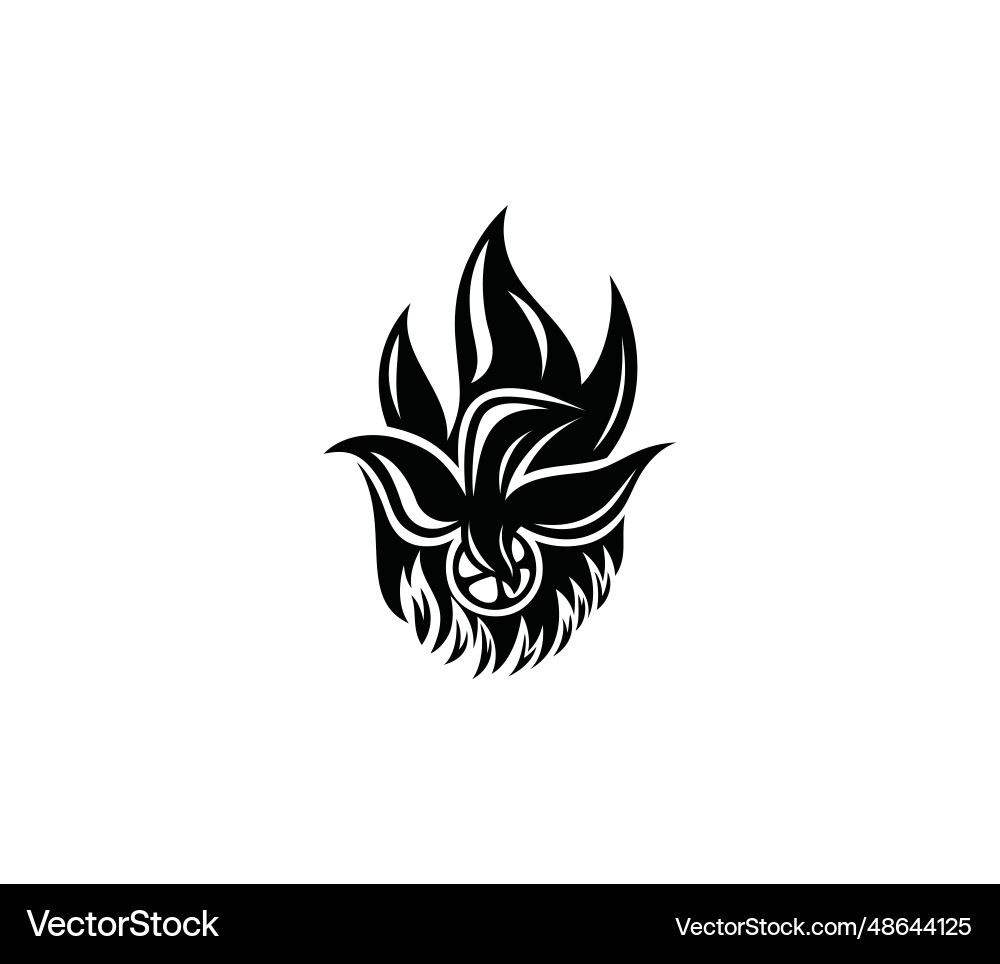 Holy spirit fire line Royalty Free Vector Image