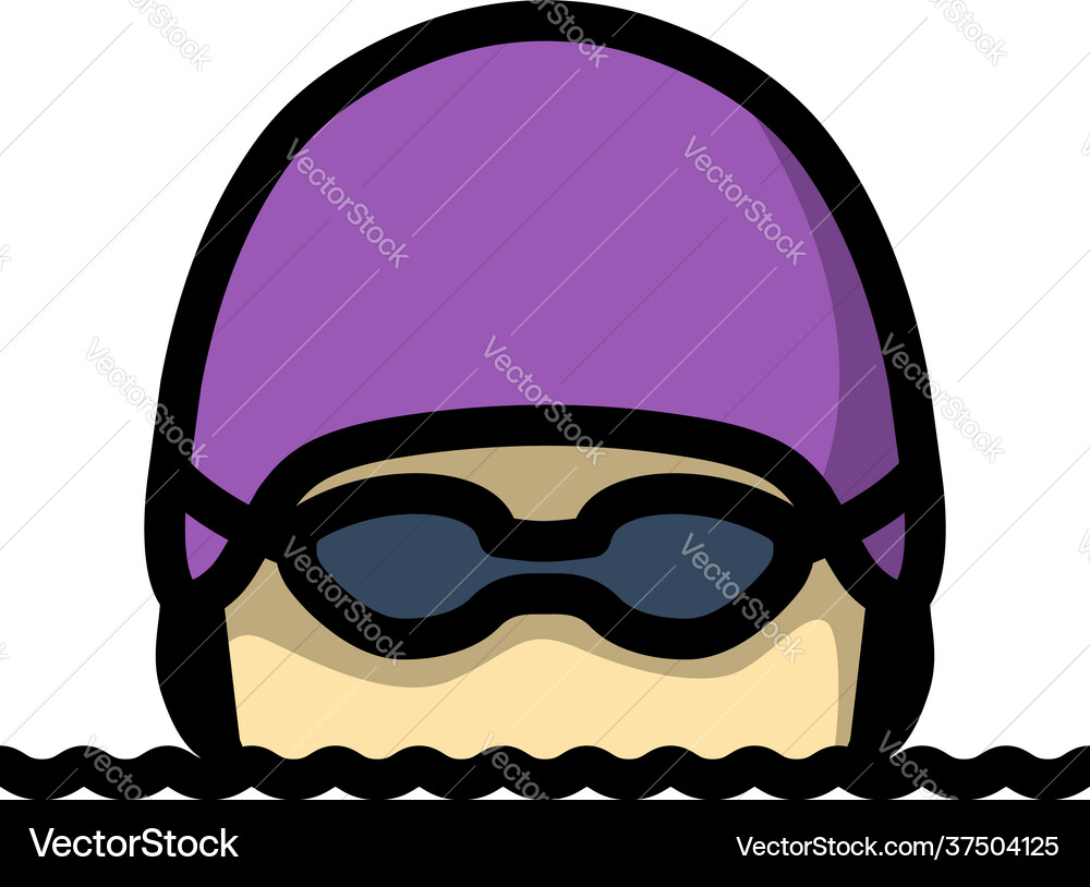 Icon swimming man Royalty Free Vector Image - VectorStock