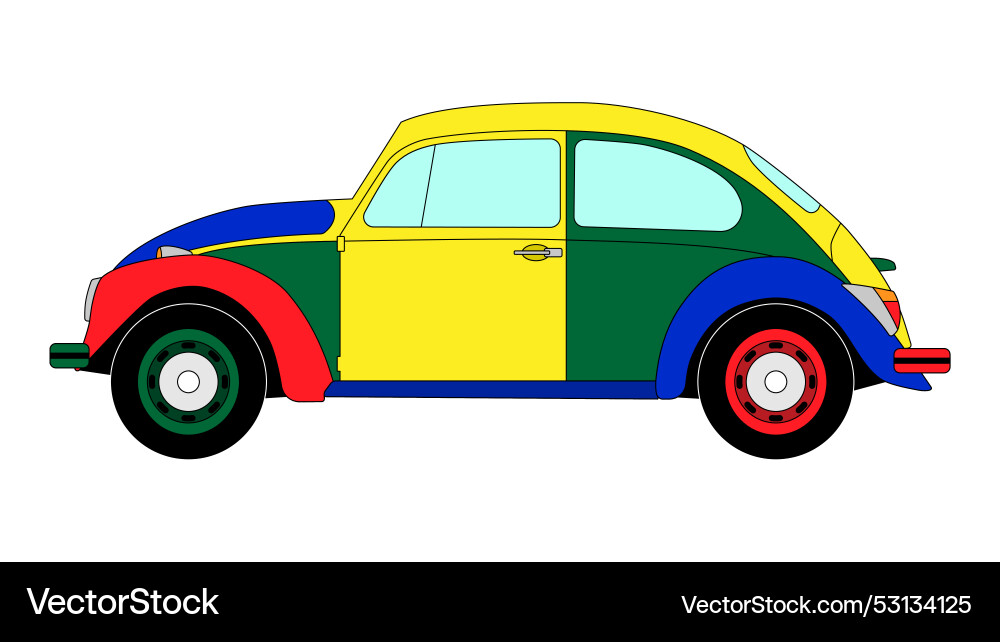 Volkswagen beetle Royalty Free Vector Image - VectorStock