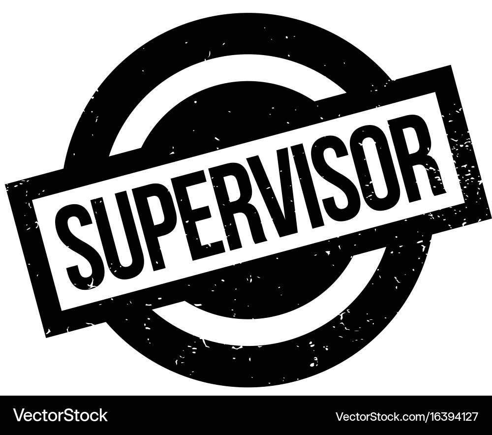Supervisor rubber stamp Royalty Free Vector Image