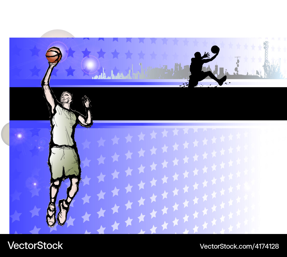 Basketball poster Royalty Free Vector Image - VectorStock