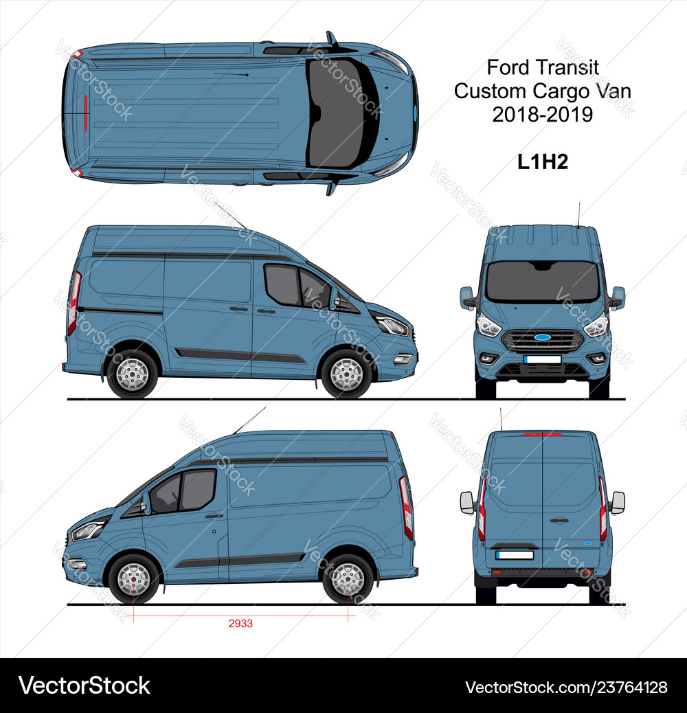 Ford transit custom cargo panel van l1h2 2018-2019