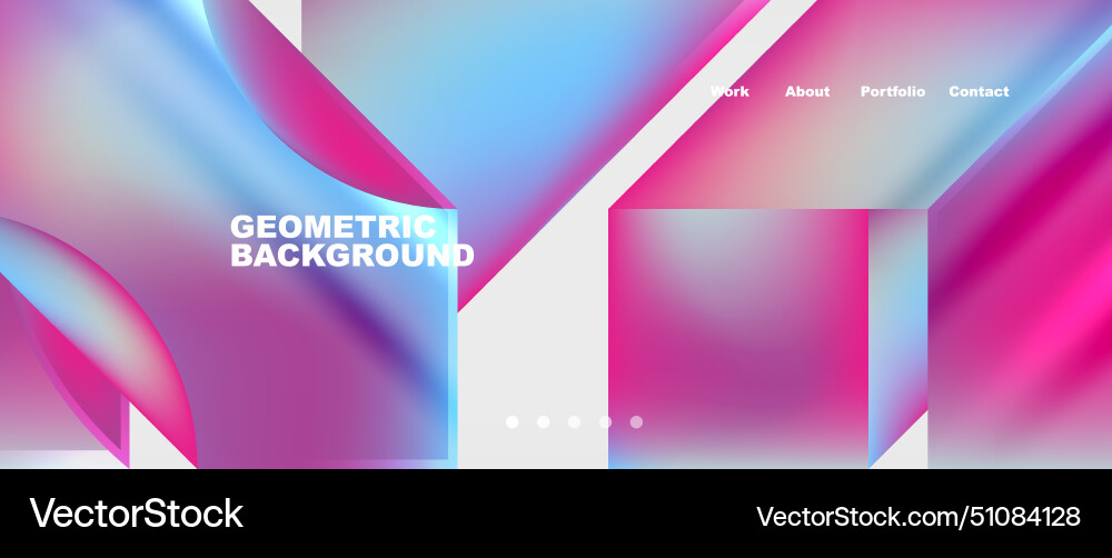 It is a geometric background with a gradient of Vector Image