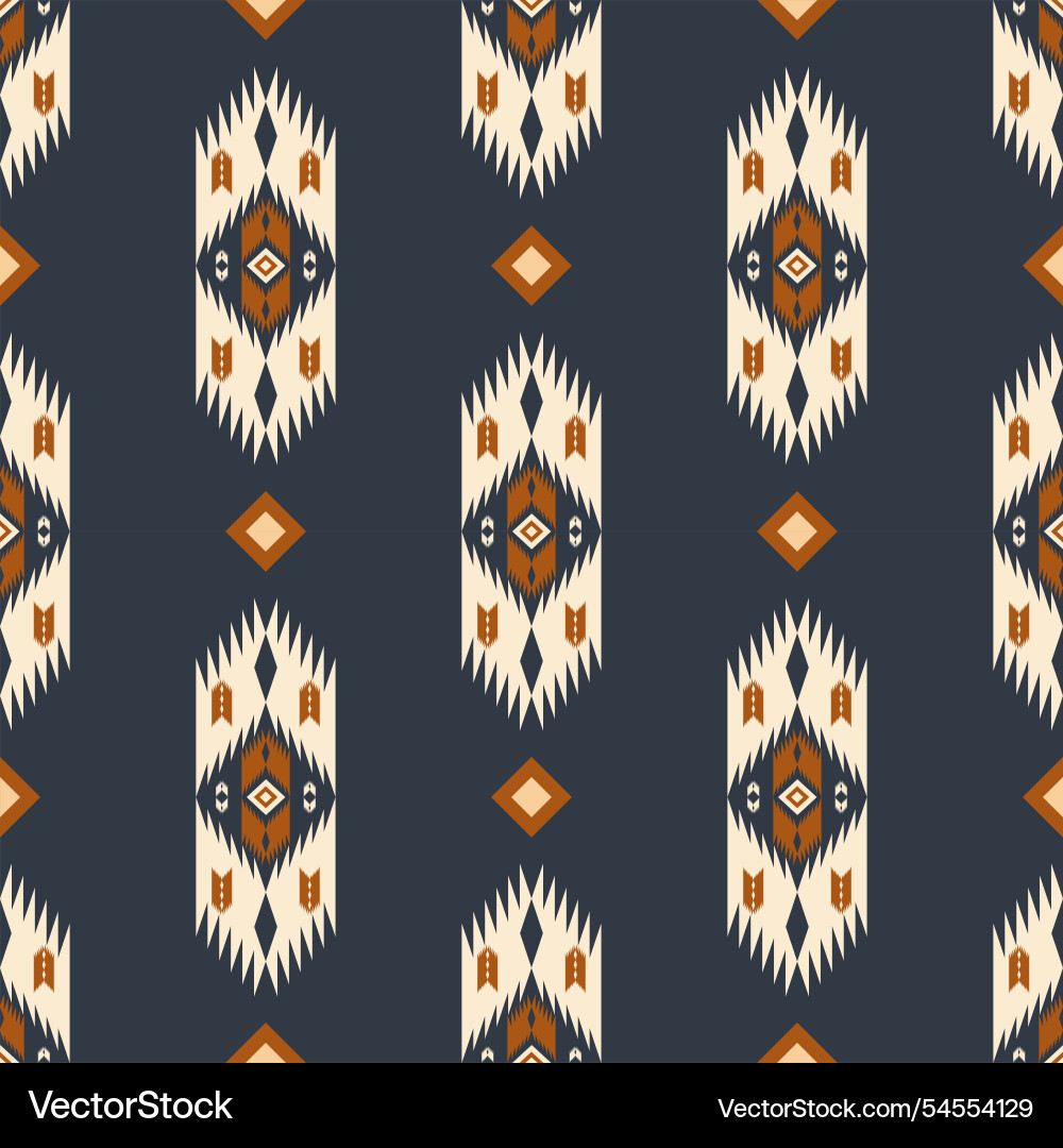 Aztec geometric motif pattern Royalty Free Vector Image