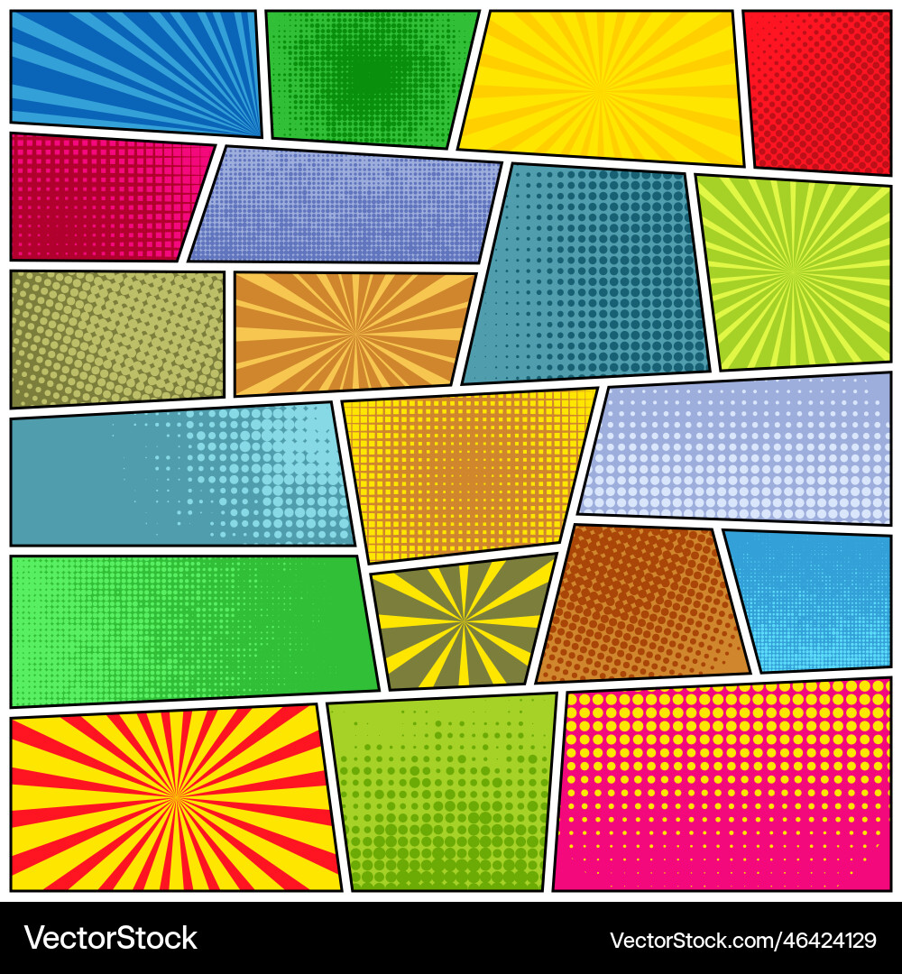 Comic strip background Royalty Free Vector Image