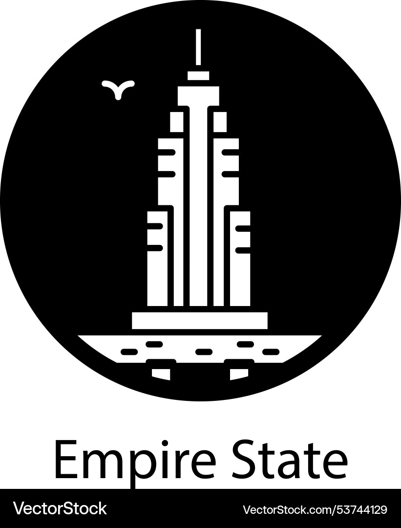 Empire state Royalty Free Vector Image - VectorStock