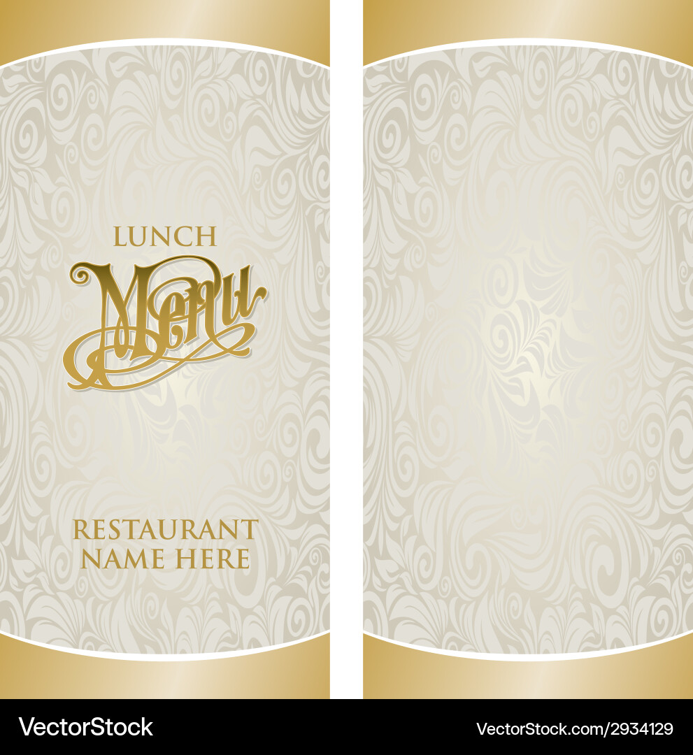 Menu template Royalty Free Vector Image - VectorStock