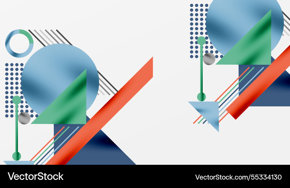 Geometric abstract background with bold shapes and