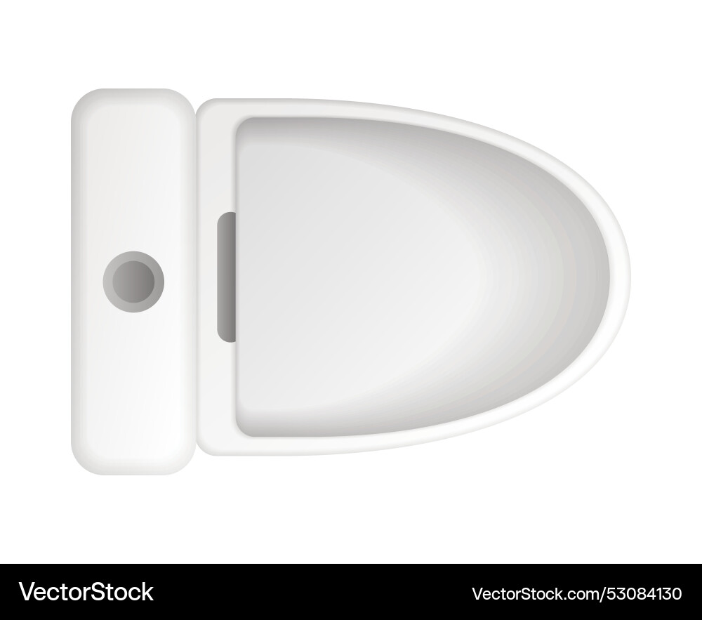 Interior furniture top view element for bathroom Vector Image
