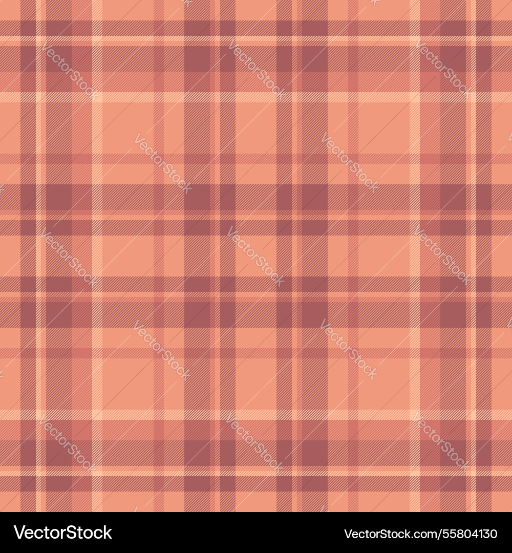 Subtle peach and mauve plaid pattern perfect Vector Image