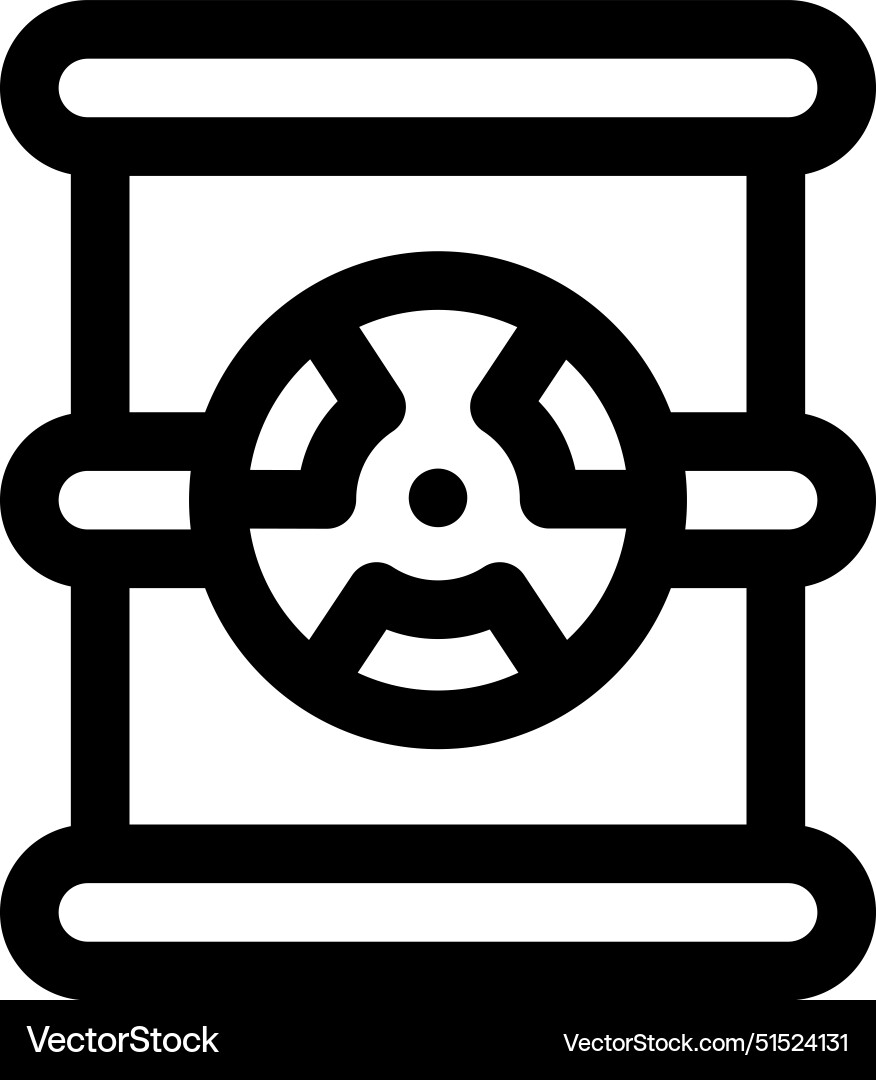 Barrel icon thin linear style design isolated Vector Image