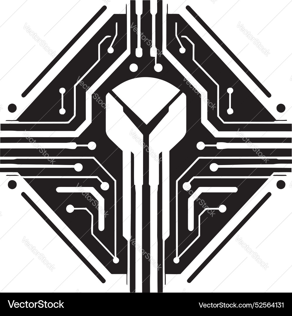 Dark web delinquent black thief icon digital Vector Image