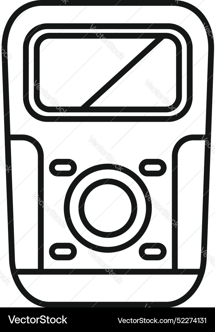 Electric meter showing power consumption data Vector Image