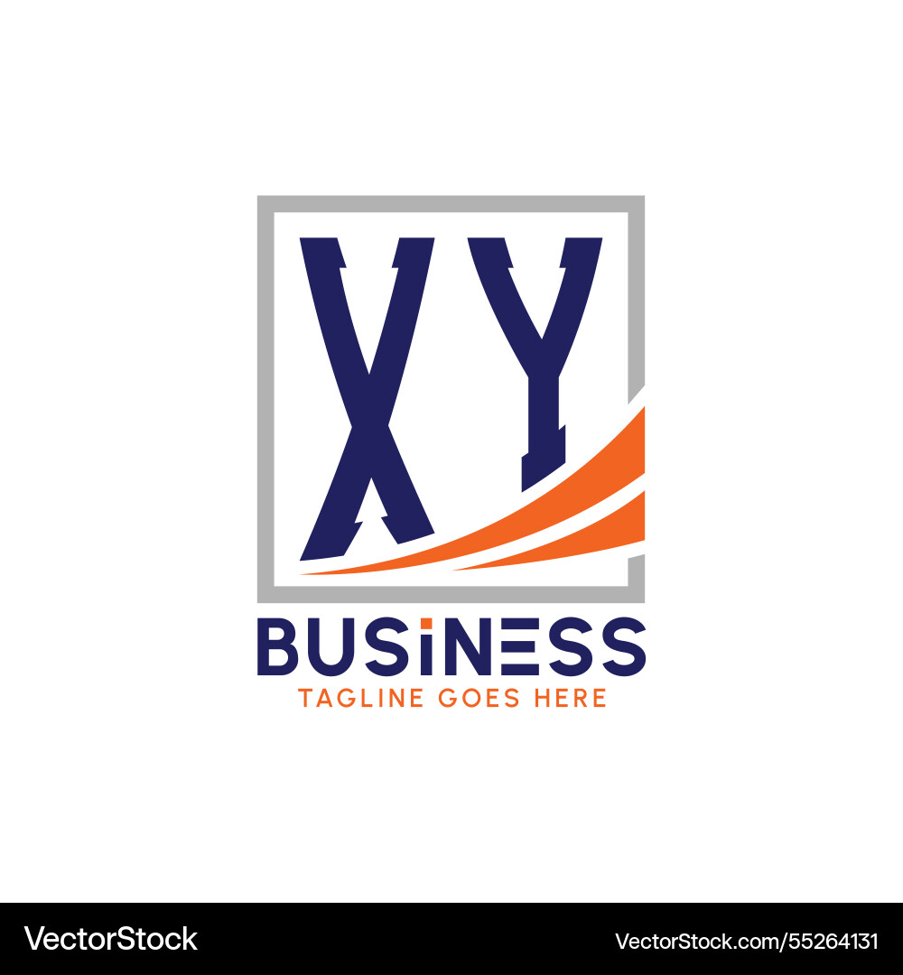 Letter xy business logo modern Royalty Free Vector Image