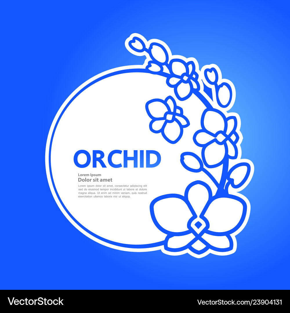 Orchid design Royalty Free Vector Image - VectorStock