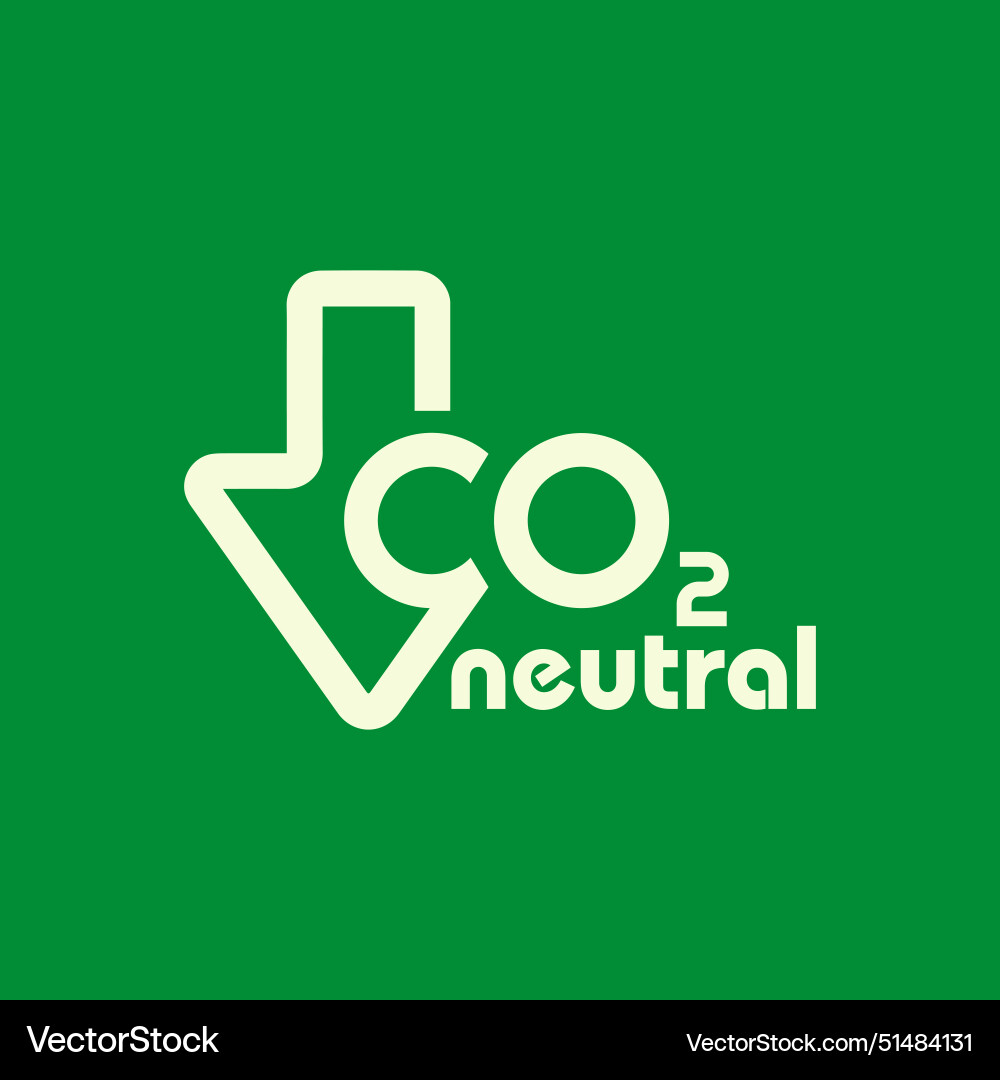 Reducing co2 emissions to stop climate change Vector Image