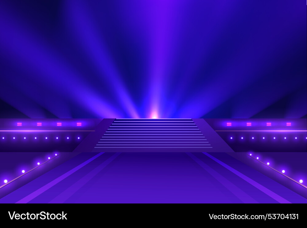 Spotlights shining from the bottom Royalty Free Vector Image