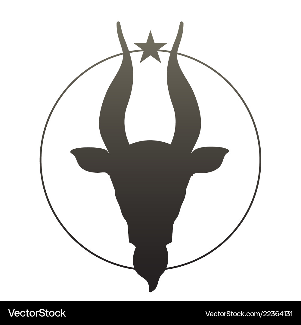 Zodiac sign capricorn Royalty Free Vector Image