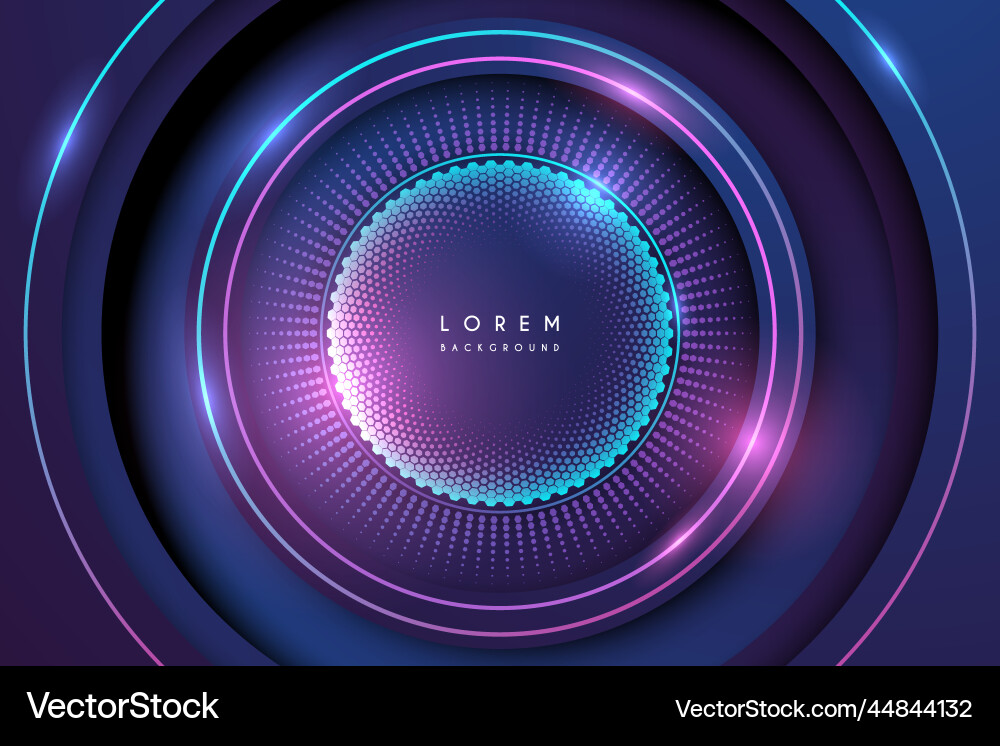 Abstract neon color circle background Royalty Free Vector Abstract neon color circle background Royalty Free Vector