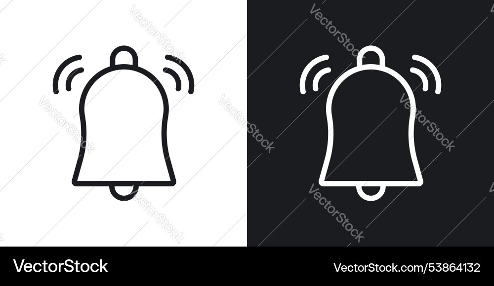 Bell icon set Royalty Free Vector Image - VectorStock