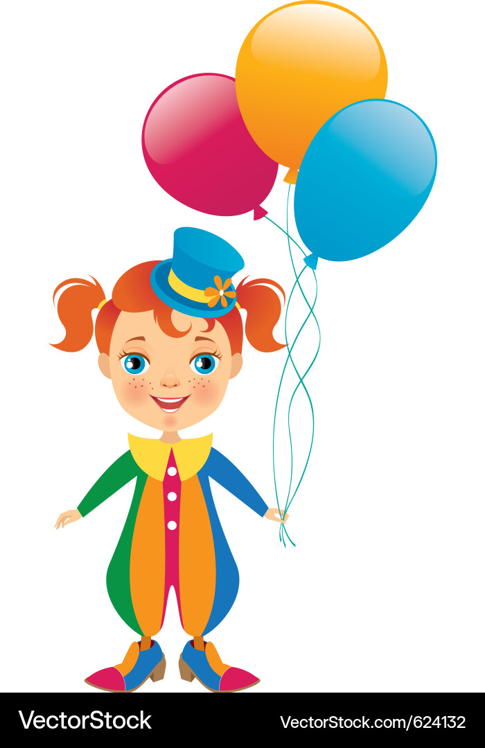 Clown baby Royalty Free Vector Image - VectorStock
