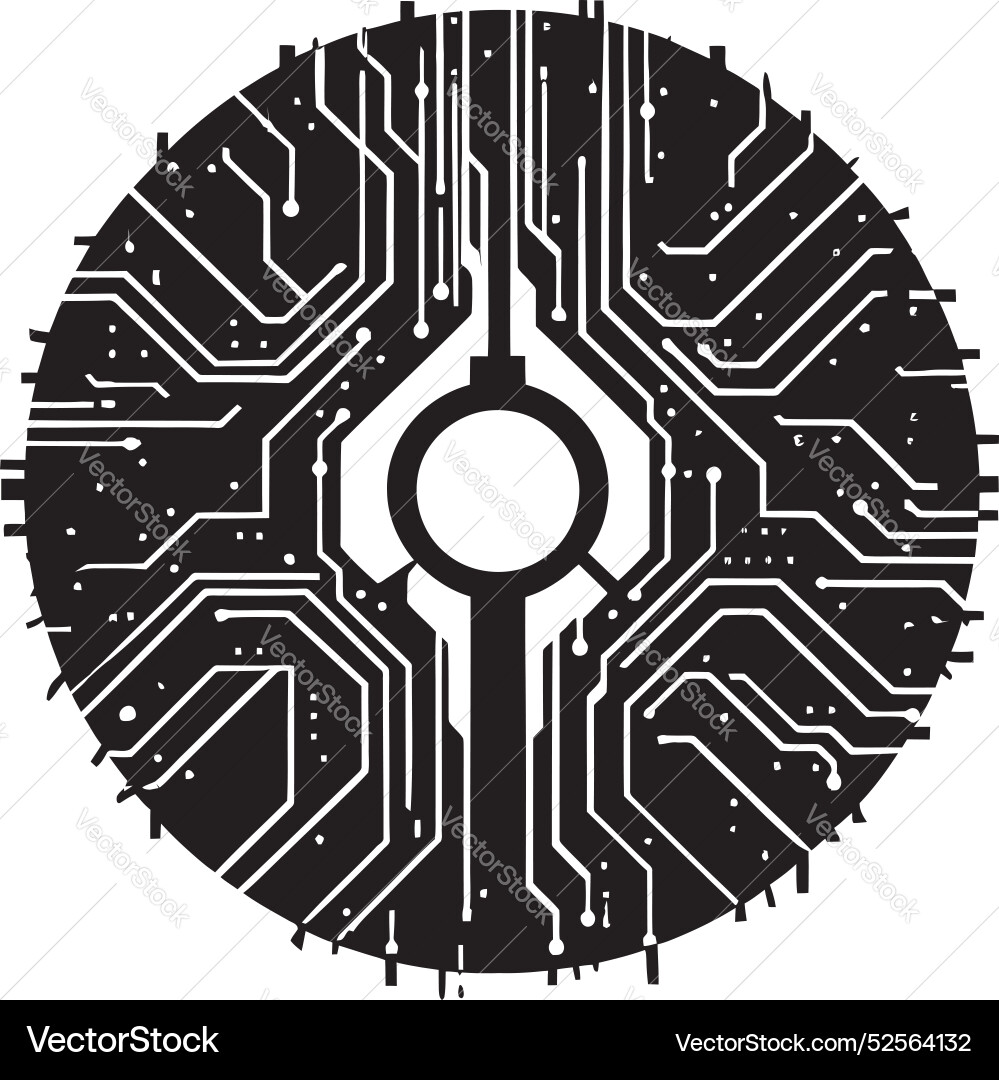 Digital deceiver sinister cyber thief symbol Vector Image