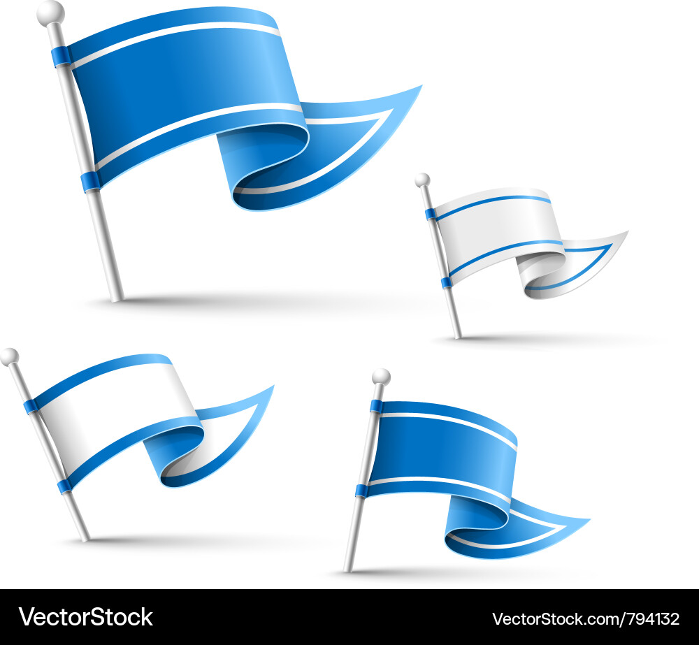 Flag pin Royalty Free Vector Image - VectorStock