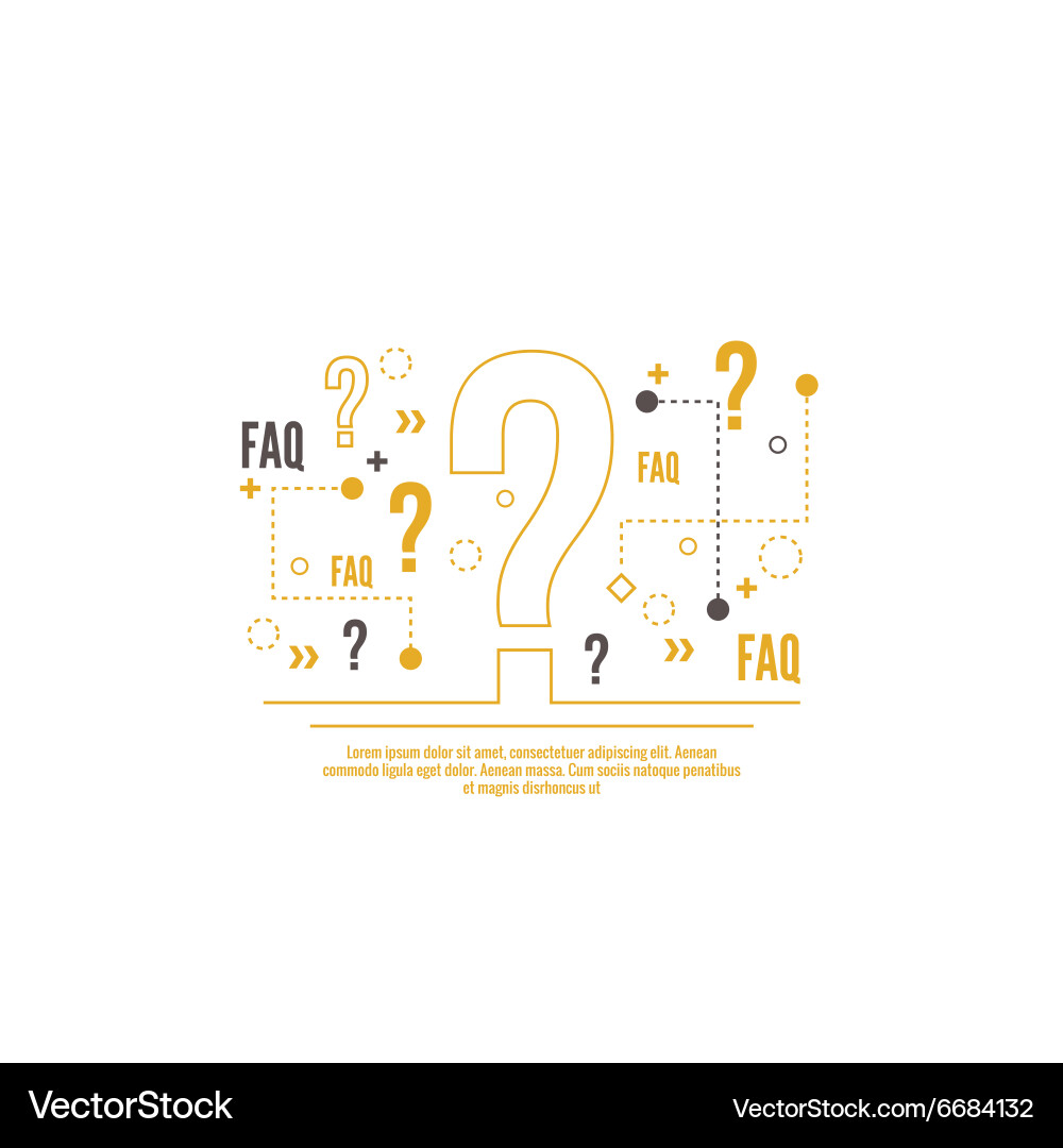 Frage Mark Icon - FAQ Symbol Lizenzfreies Vektorbild