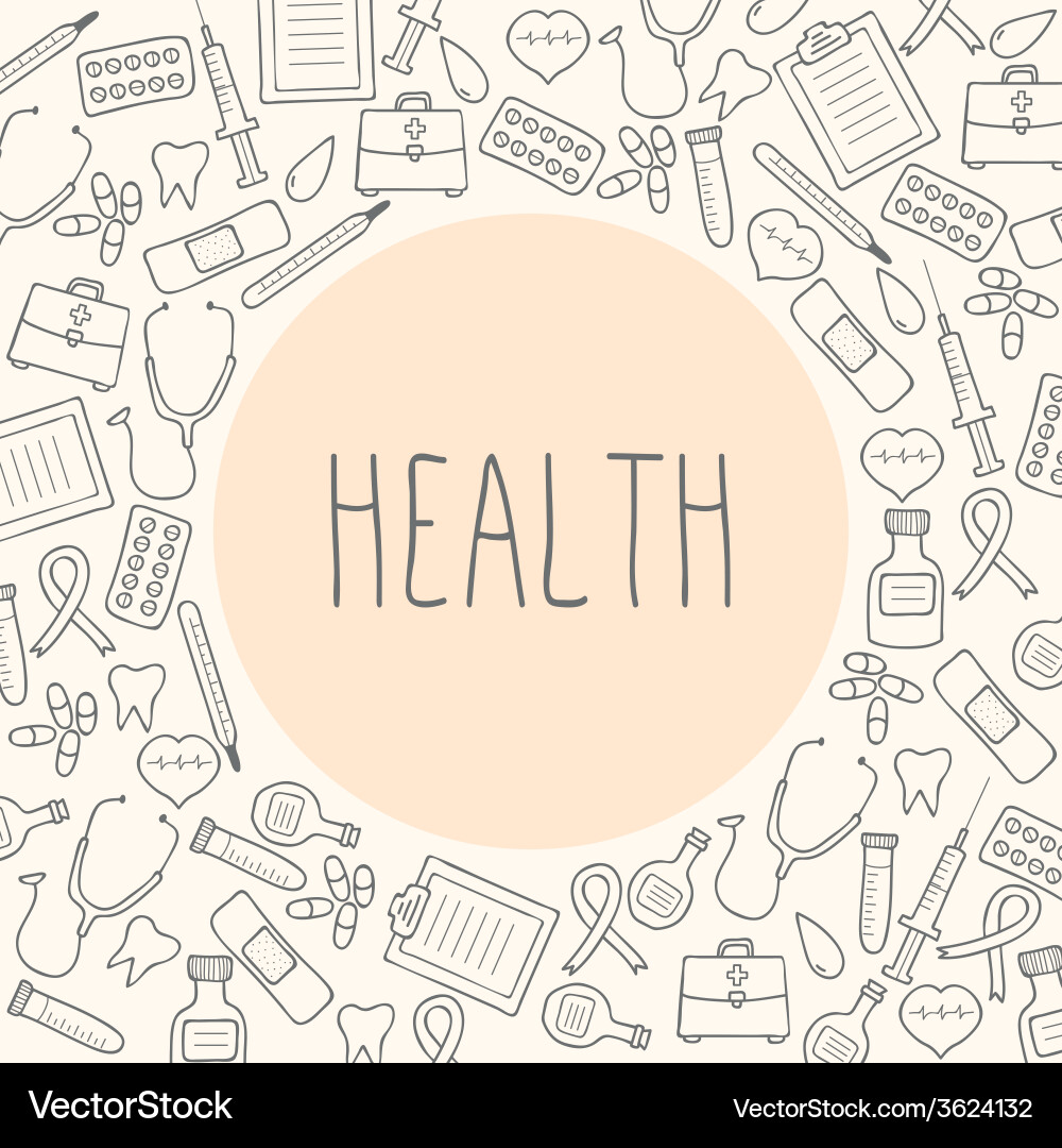 Health & Wellness Background Royalty Free Vector Image