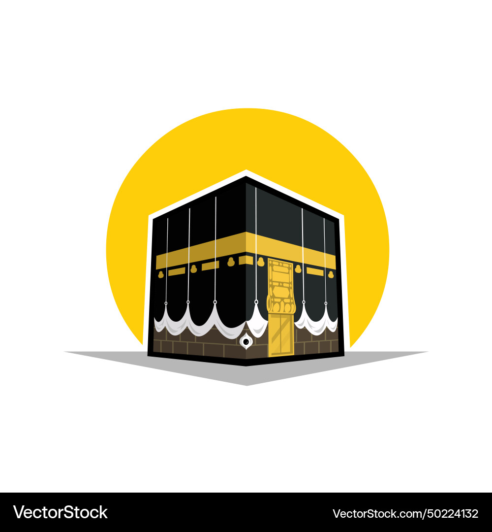 Holy kabah hajj muslim islamic Royalty Free Vector Image