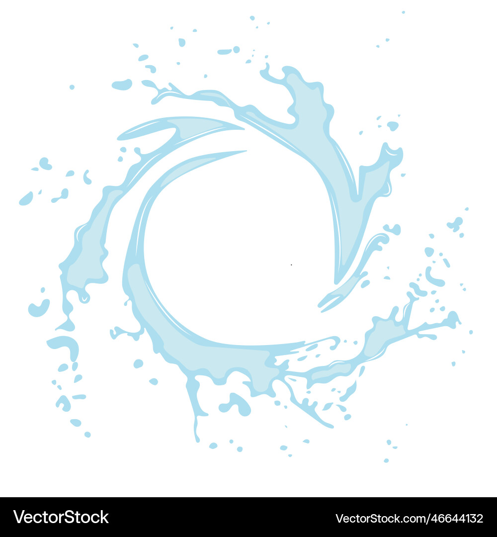 Large Water Splash Icon Royalty Free Vector Image
