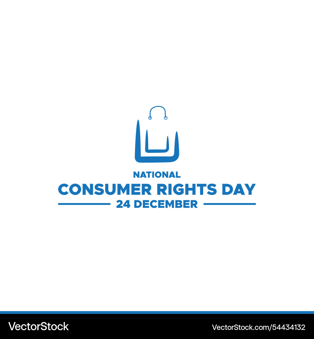 National consumer rights day Royalty Free Vector Image