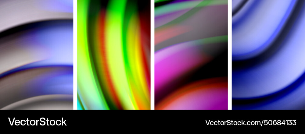 Blurred color line backgrounds Royalty Free Vector Image