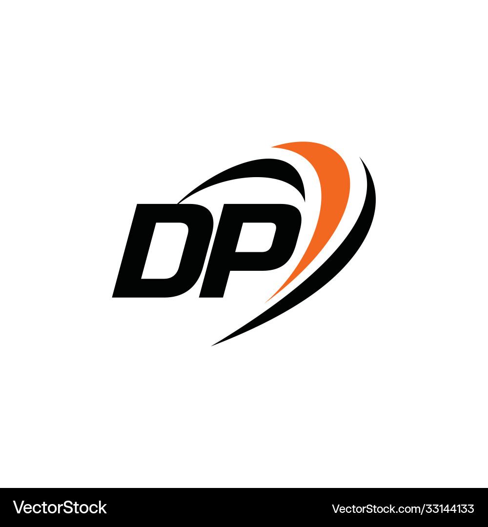 DP Initial Logo - Modern Monogram Royalty Free Vector Image