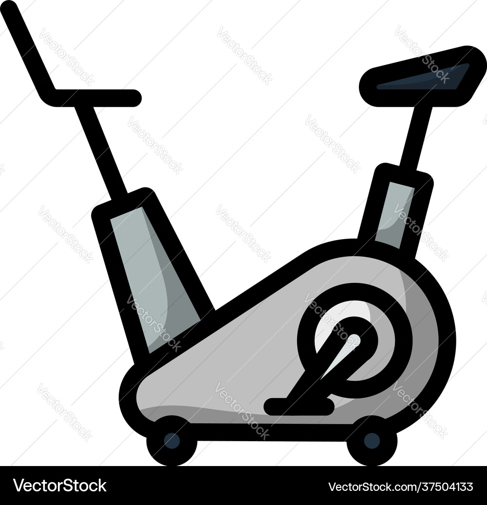 Icon exercise bicycle Royalty Free Vector Image