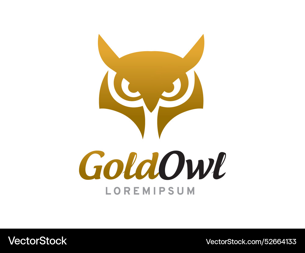 Owl logo symbol or icon template Royalty Free Vector Image