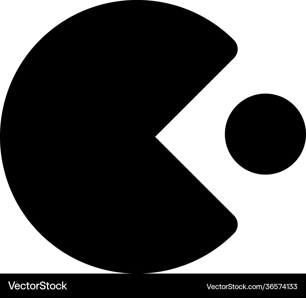 Pacman Arcade Icon Royalty Free Vector Image - VectorStock