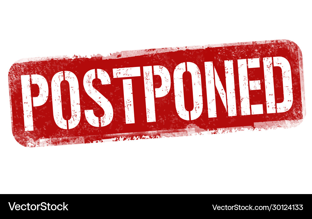 Postponed sign or stamp Royalty Free Vector Image