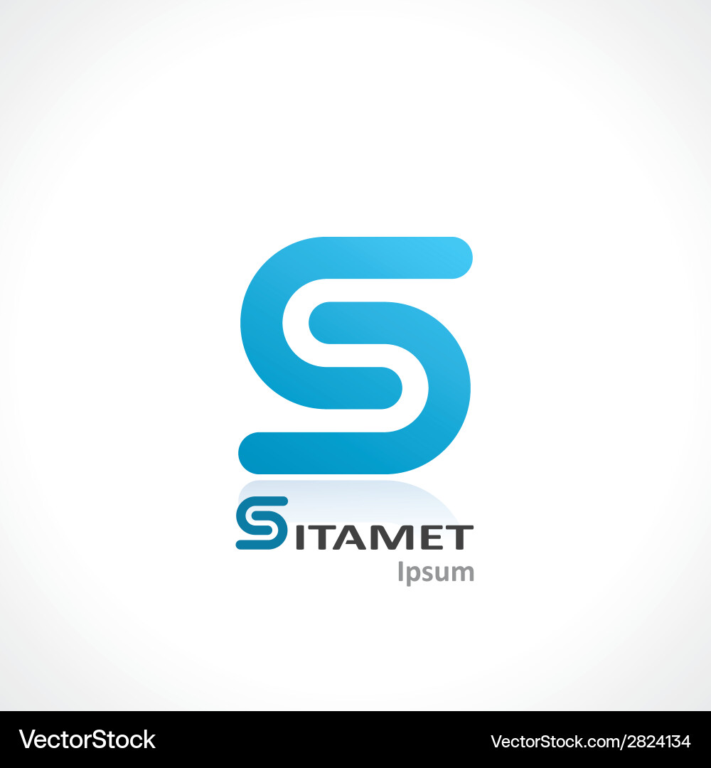 Abstract Letter S Symbol Royalty Free Vector Image