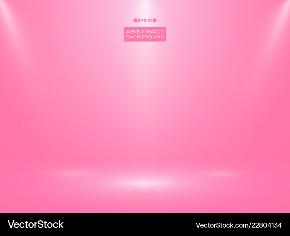 Abstract of gradient pink color in studio room Vector Image
