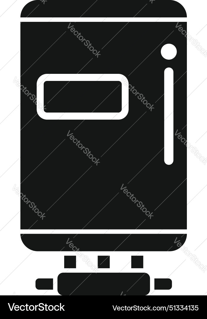 Black desktop computer Royalty Free Vector Image