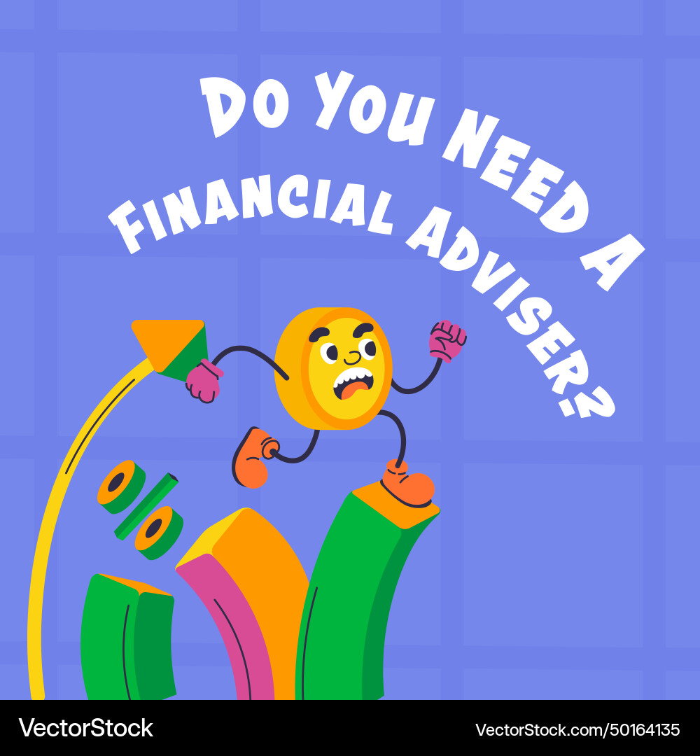 Financial advise and recommendation from experts Vector Image