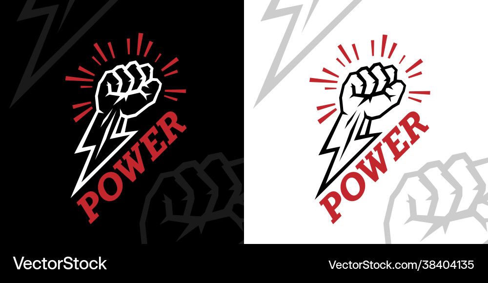 Power fist icon Royalty Free Vector Image - VectorStock