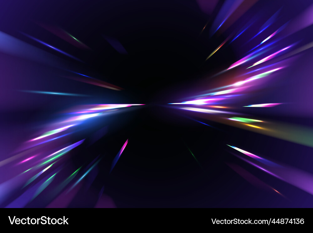 Abstract light refraction effect background Vector Image