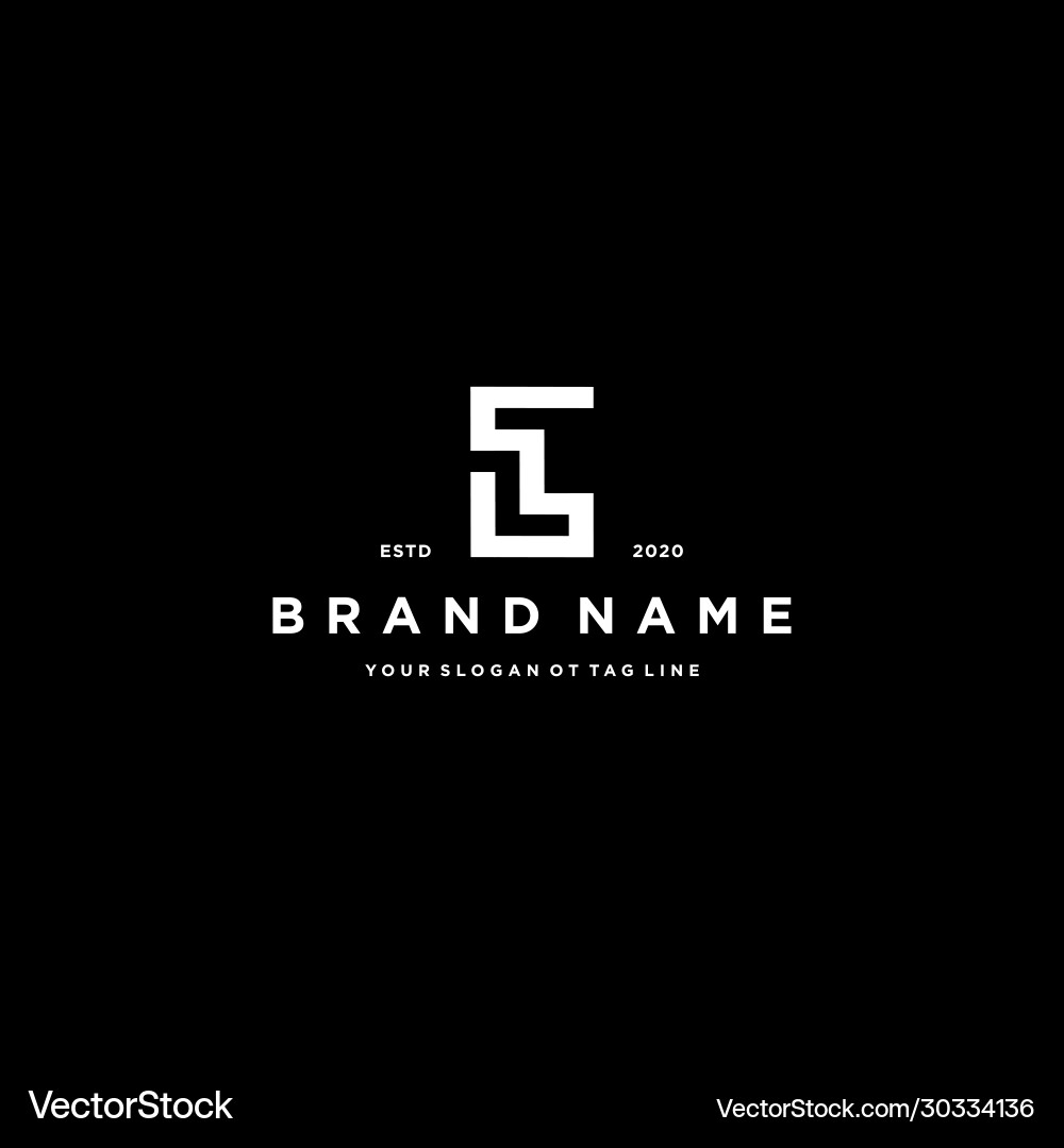 Letter cl logo design Royalty Free Vector Image
