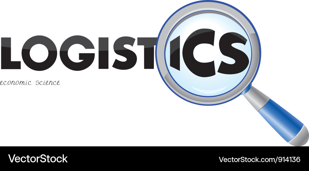 Logistics logo Royalty Free Vector Image - VectorStock