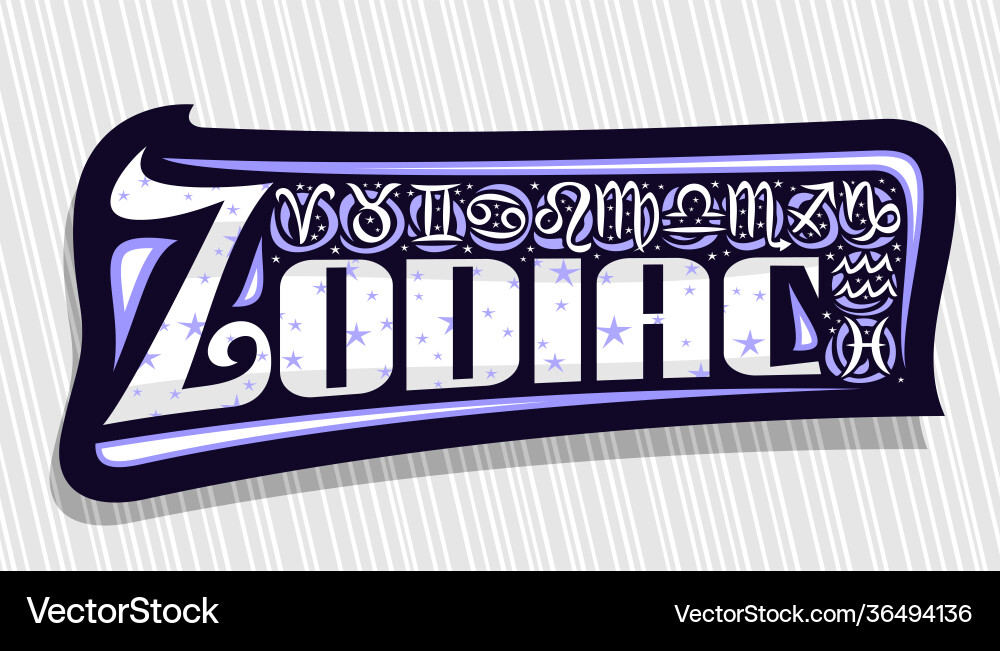 Logo for zodiac Royalty Free Vector Image - VectorStock