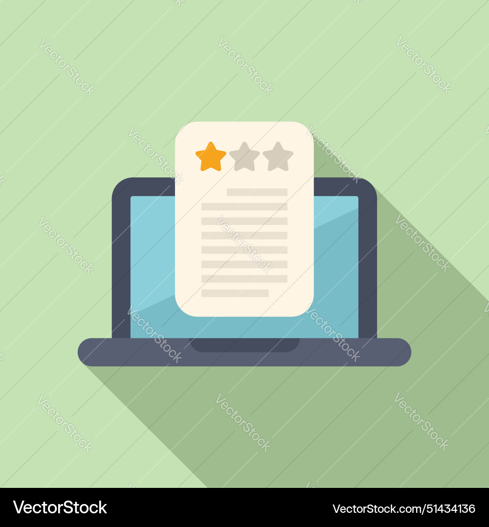 Online rating and review concept Royalty Free Vector Image
