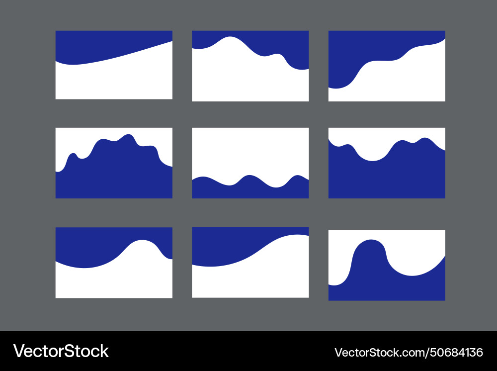 Template dividers shapes for website curve lines Vector Image