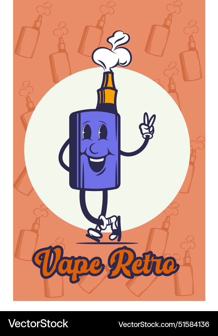 Vape cartoon Royalty Free Vector Image - VectorStock
